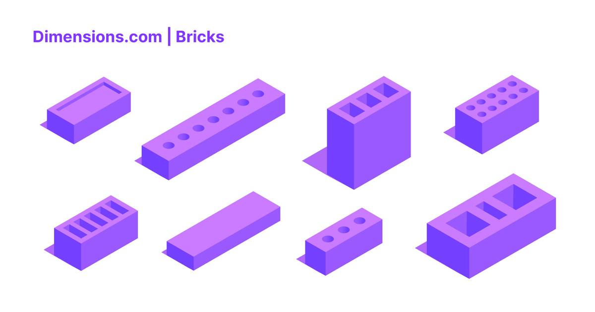 Bricks Dimensions & Drawings | Dimensions.com