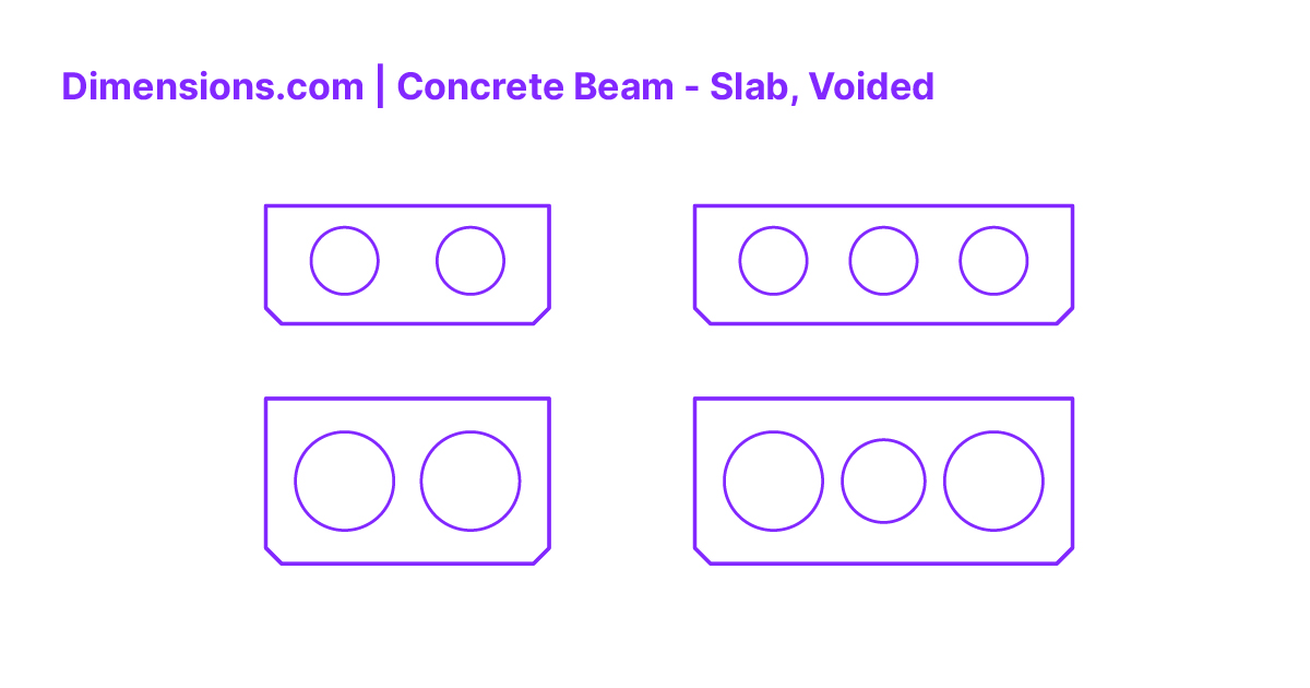 Concrete Beam - Slab, Voided Dimensions & Drawings | Dimensions.com