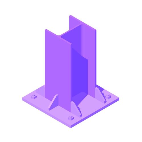 Steel Connection - Cleat, Web Dimensions & Drawings | Dimensions.com