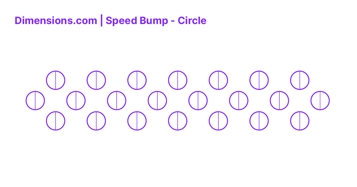 Speed Bump - Circle Dimensions & Drawings | Dimensions.com