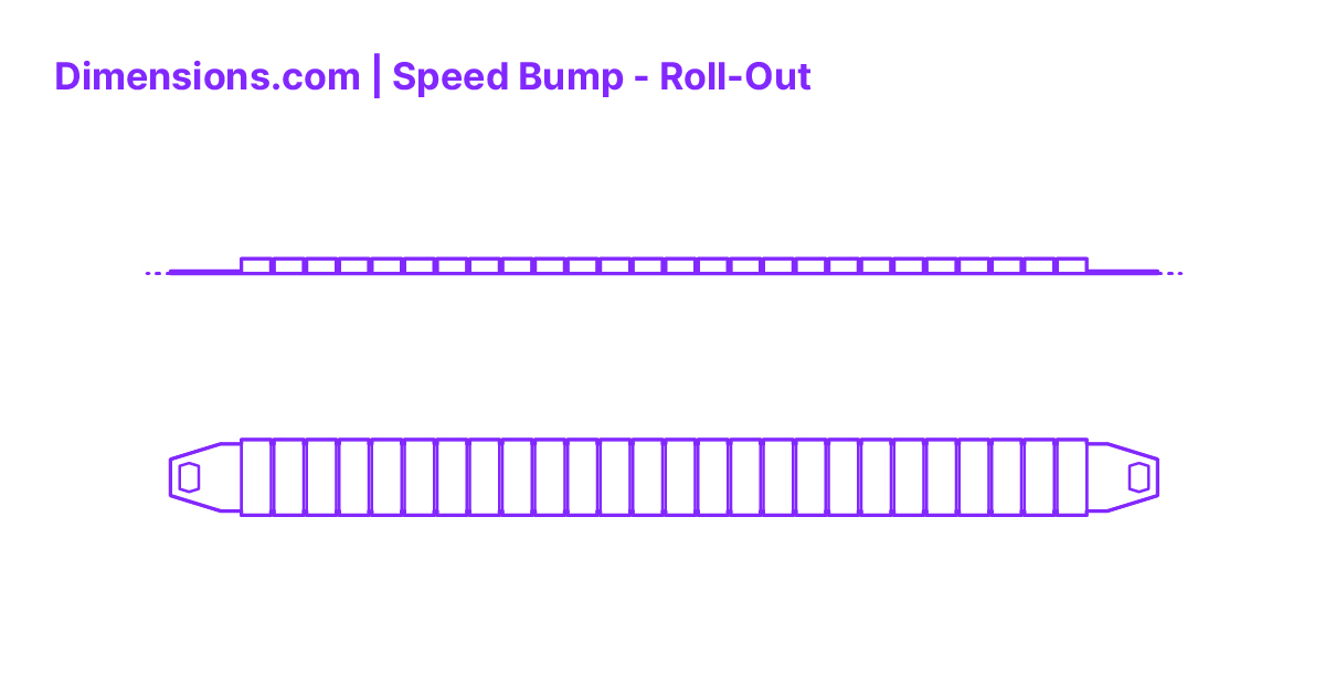Speed Bump - Roll-Out Dimensions & Drawings | Dimensions.com