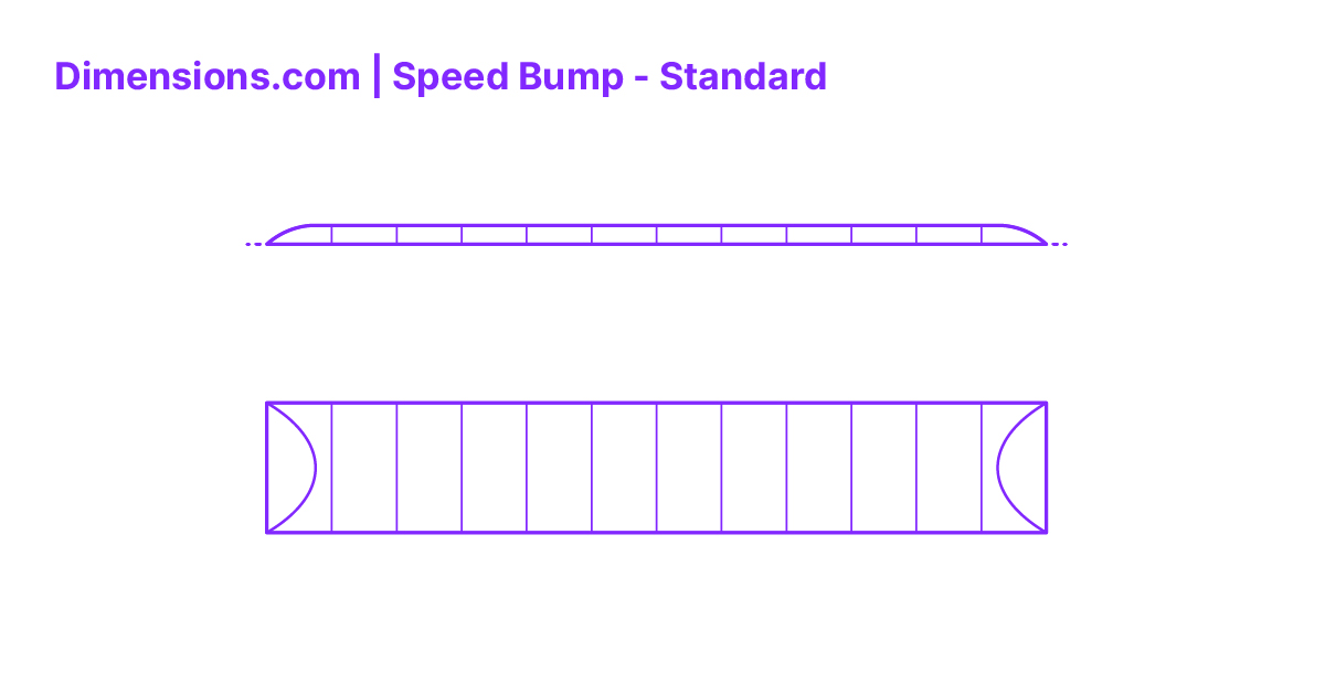 Speed Bump - Standard Dimensions & Drawings | Dimensions.com