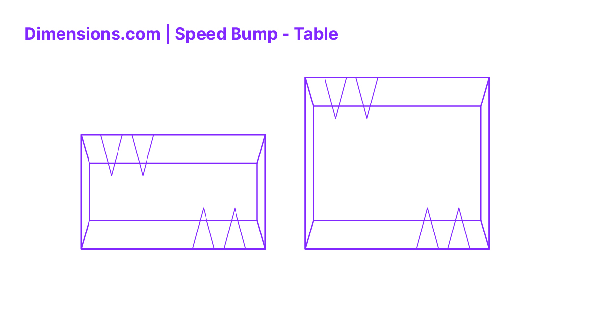 Speed Bump - Table Dimensions & Drawings | Dimensions.com