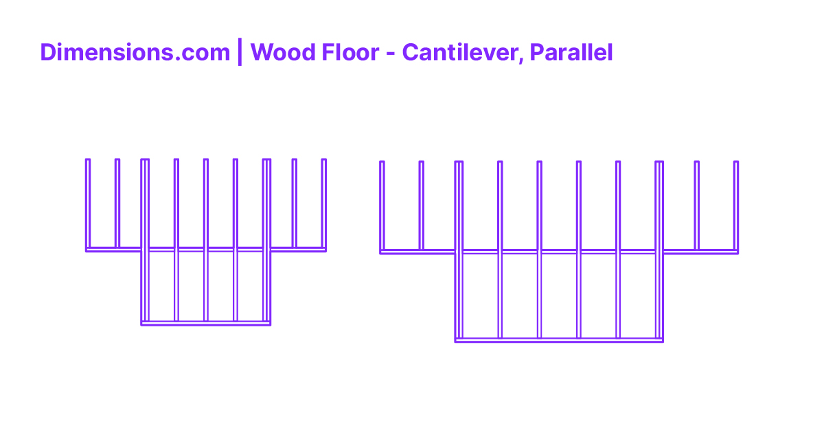 Wood Floor - Cantilever, Parallel Dimensions & Drawings | Dimensions.com