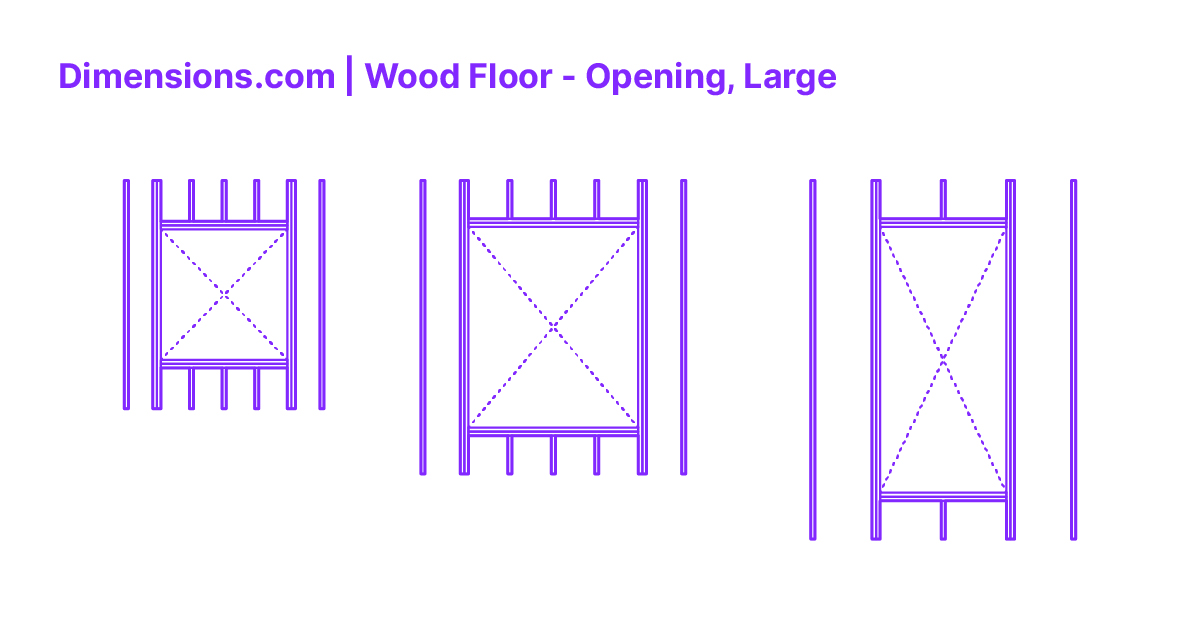 Wood Floor - Opening, Large Dimensions & Drawings | Dimensions.com
