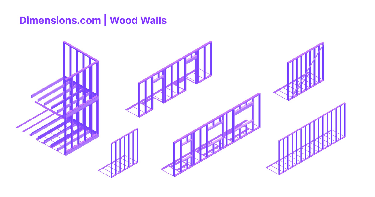 Wood Walls Dimensions & Drawings | Dimensions.com