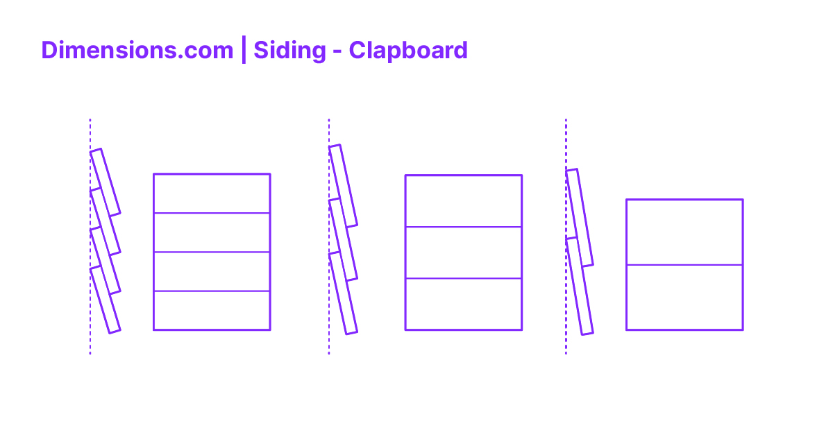 Siding - Clapboard Dimensions & Drawings | Dimensions.com
