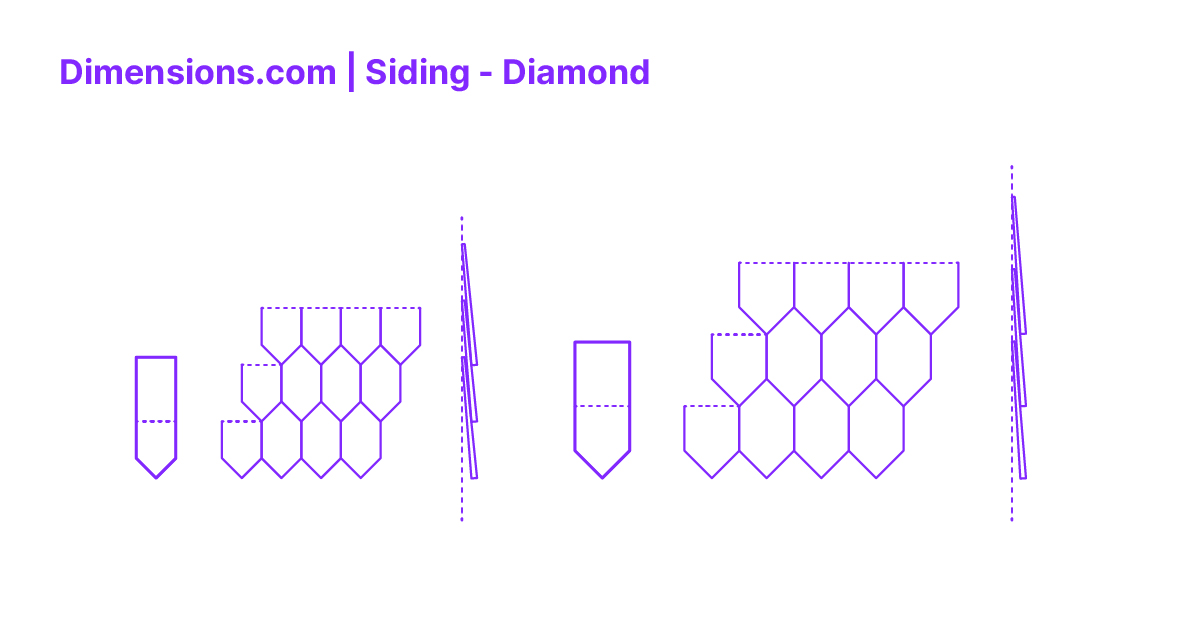 Siding - Diamond Dimensions & Drawings | Dimensions.com
