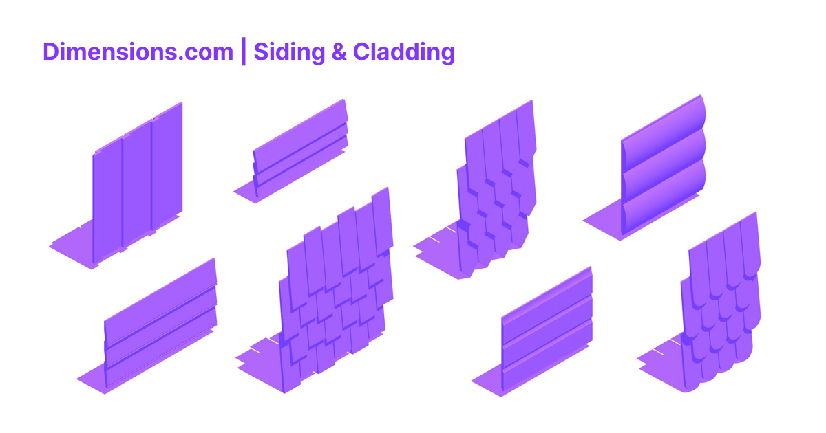 Siding & Cladding Dimensions & Drawings | Dimensions.com