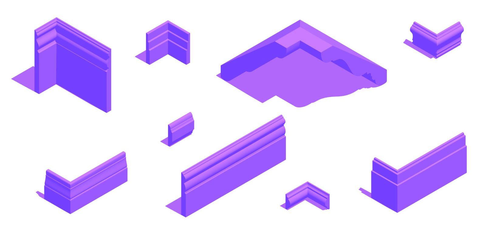 Moulding & Trim Dimensions & Drawings | Dimensions.com