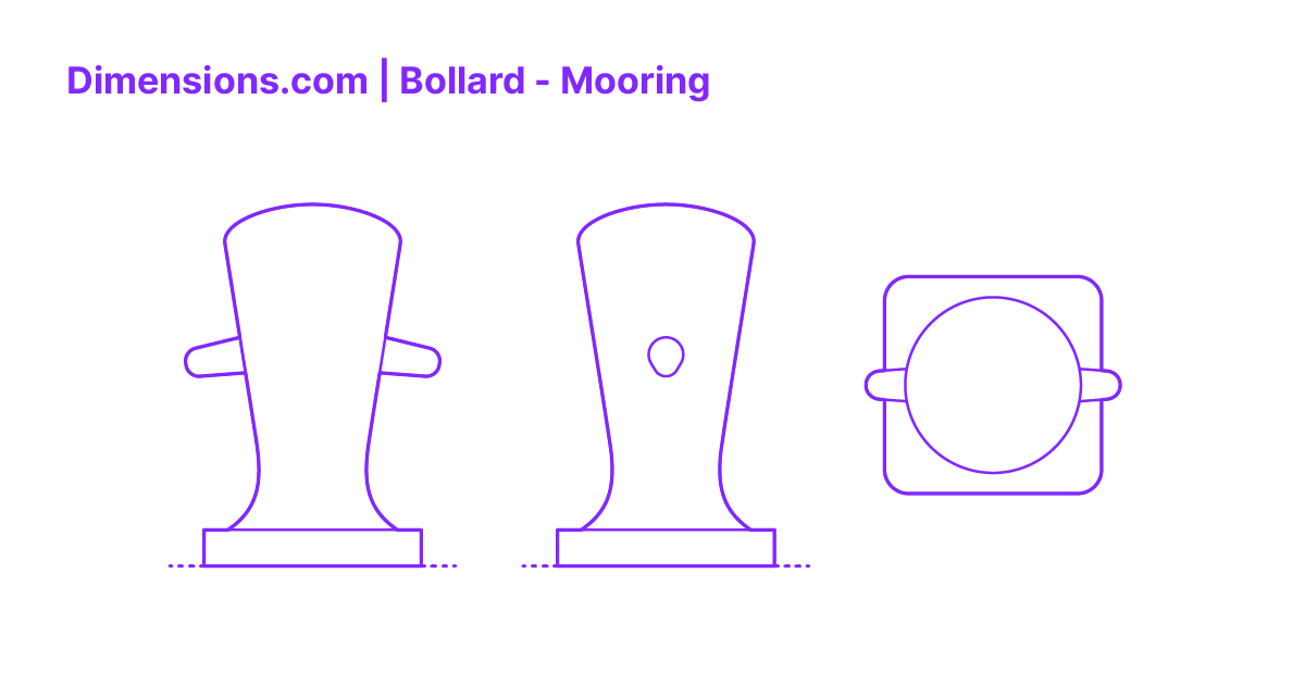 Bollard - Mooring Dimensions & Drawings | Dimensions.com