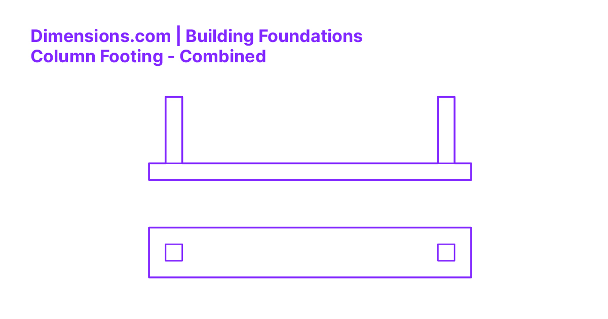 Column Footing - Combined Dimensions & Drawings | Dimensions.com