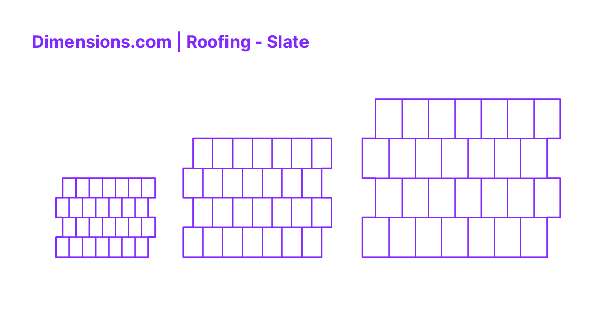 Roofing - Slate Dimensions & Drawings | Dimensions.com