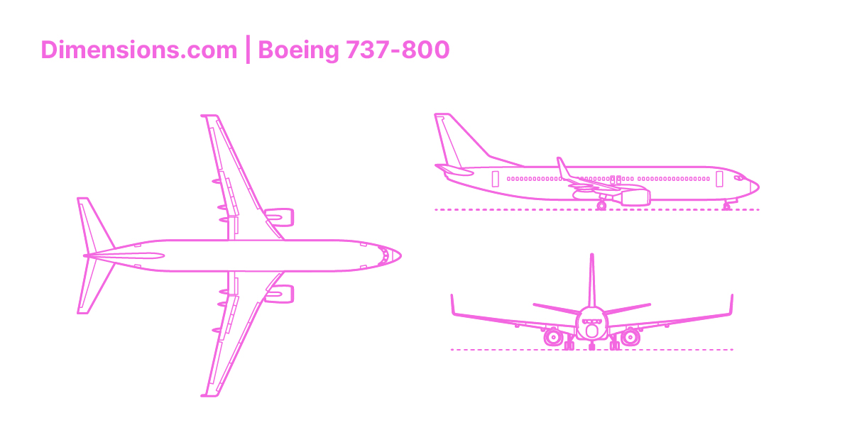 Boeing 737-800 Dimensions & Drawings | Dimensions.com