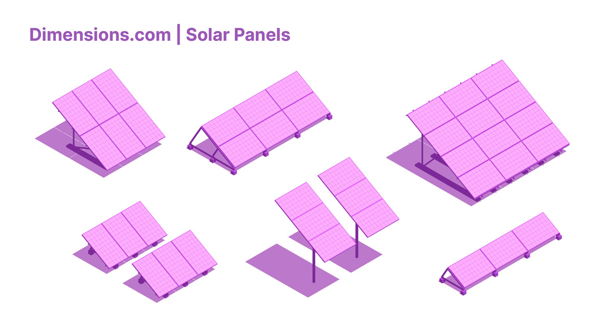 Solar Panels Dimensions & Drawings | Dimensions.com