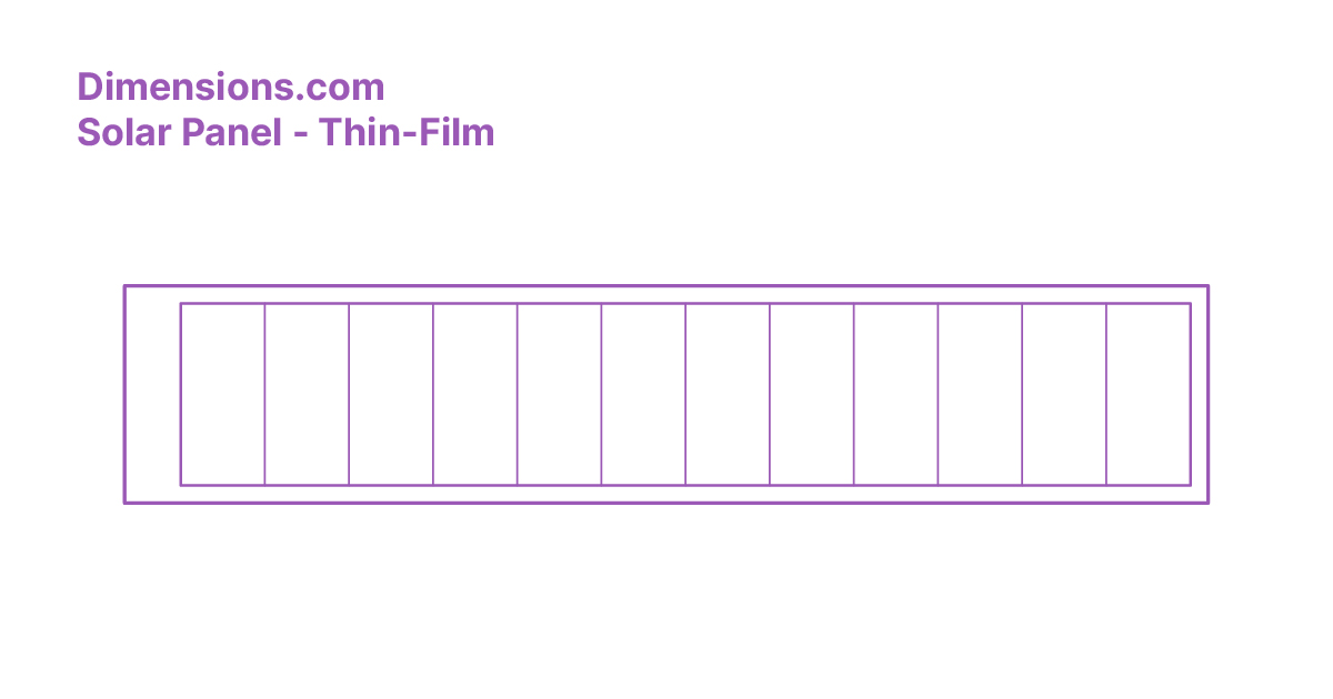 Solar Panel - Thin-Film Dimensions & Drawings | Dimensions.com