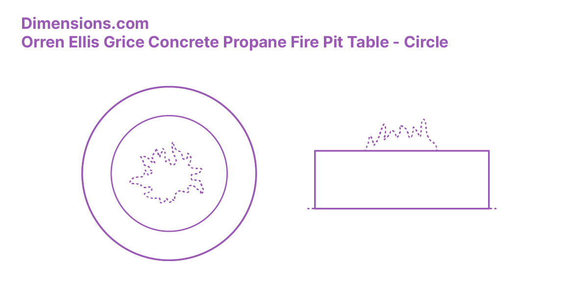 Grice concrete propane gas fire pit store