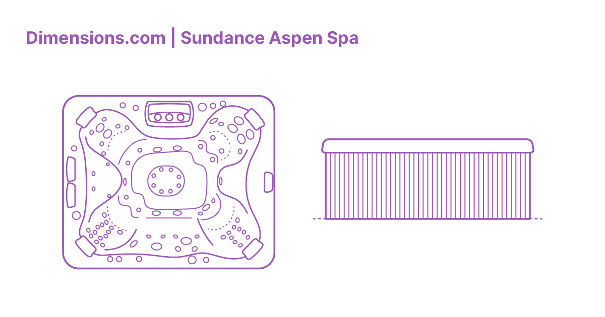 Sundance Aspen Spa Dimensions & Drawings | Dimensions.com