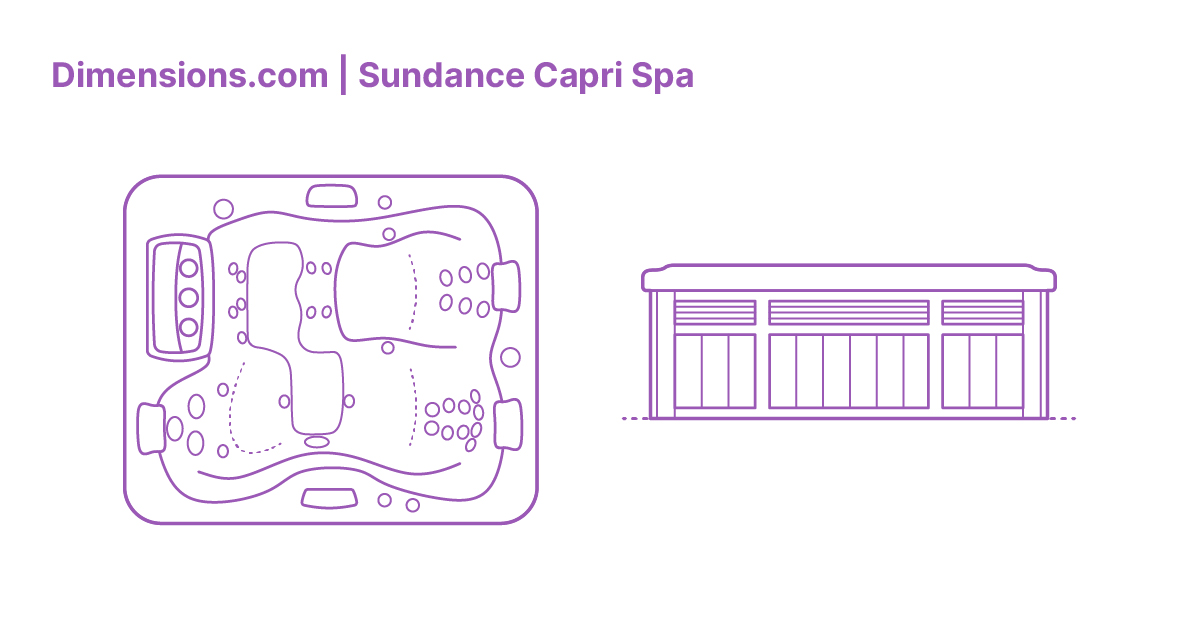 Sundance Capri Spa Dimensions & Drawings | Dimensions.com