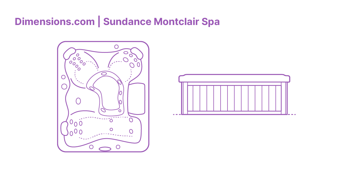 Sundance Montclair Spa Dimensions & Drawings | Dimensions.com