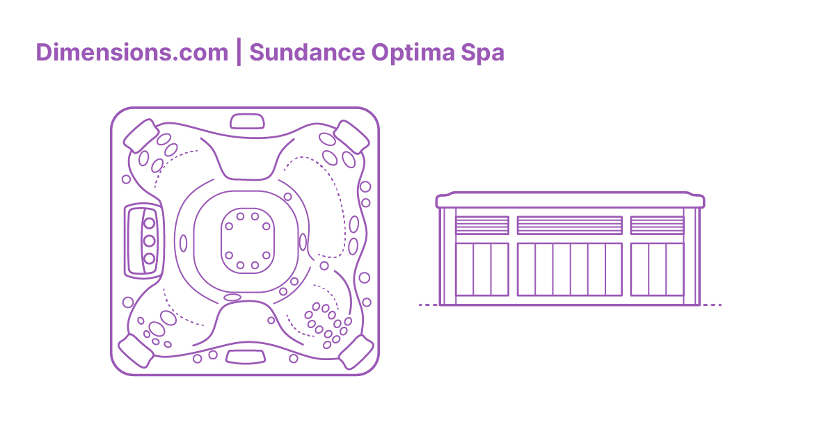 Sundance Optima Spa Dimensions & Drawings | Dimensions.com