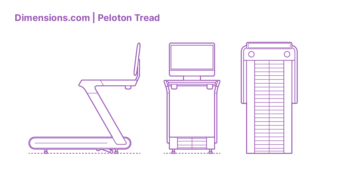 Peloton Tread+ Dimensions & Drawings | Dimensions.com