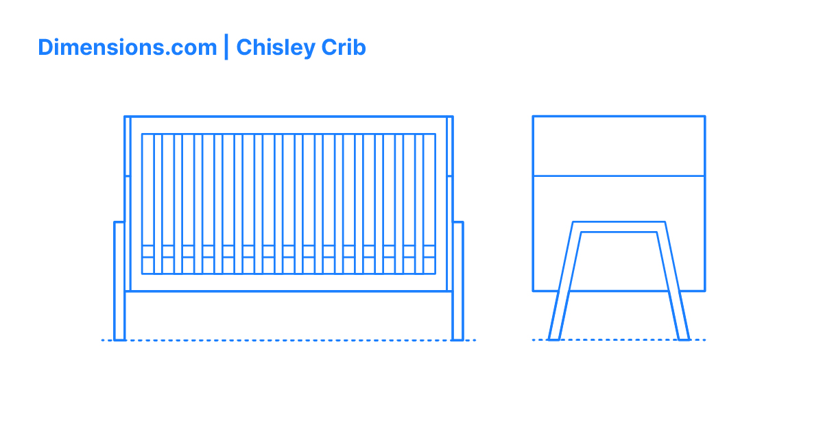 Chisley Crib Dimensions & Drawings | Dimensions.com