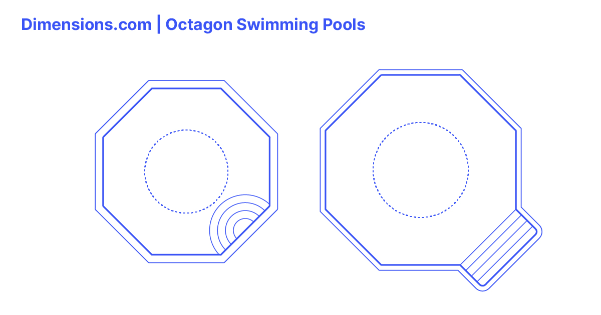 Swimming Pool - Octagon Dimensions & Drawings | Dimensions.com