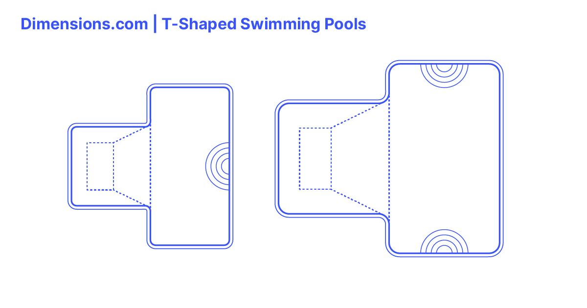 Swimming Pool - T-Shape Dimensions & Drawings | Dimensions.com