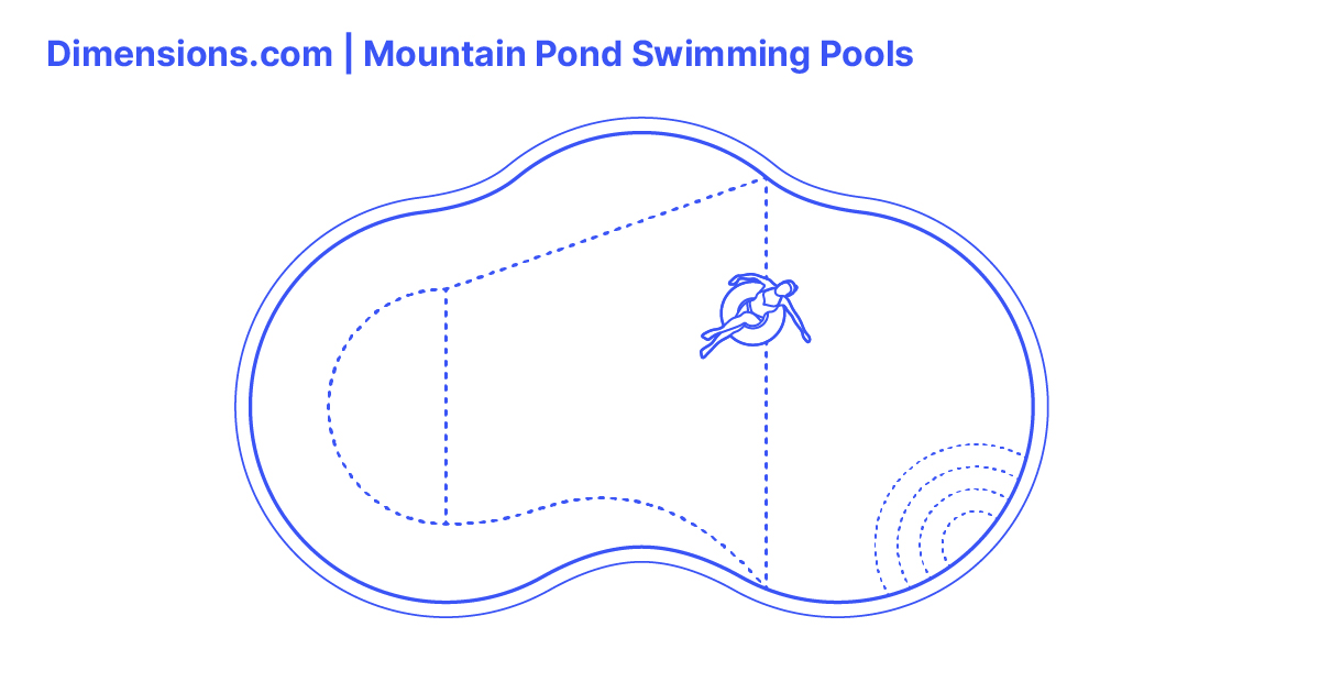 Swimming Pool - Mountain Pond Dimensions & Drawings | Dimensions.com