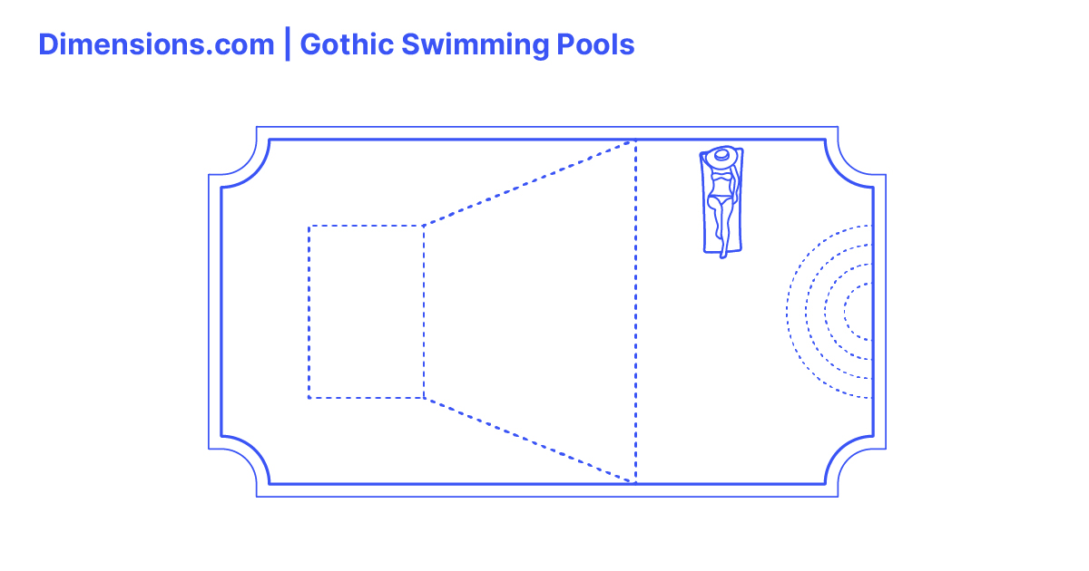 Swimming Pool - Gothic Dimensions & Drawings | Dimensions.com
