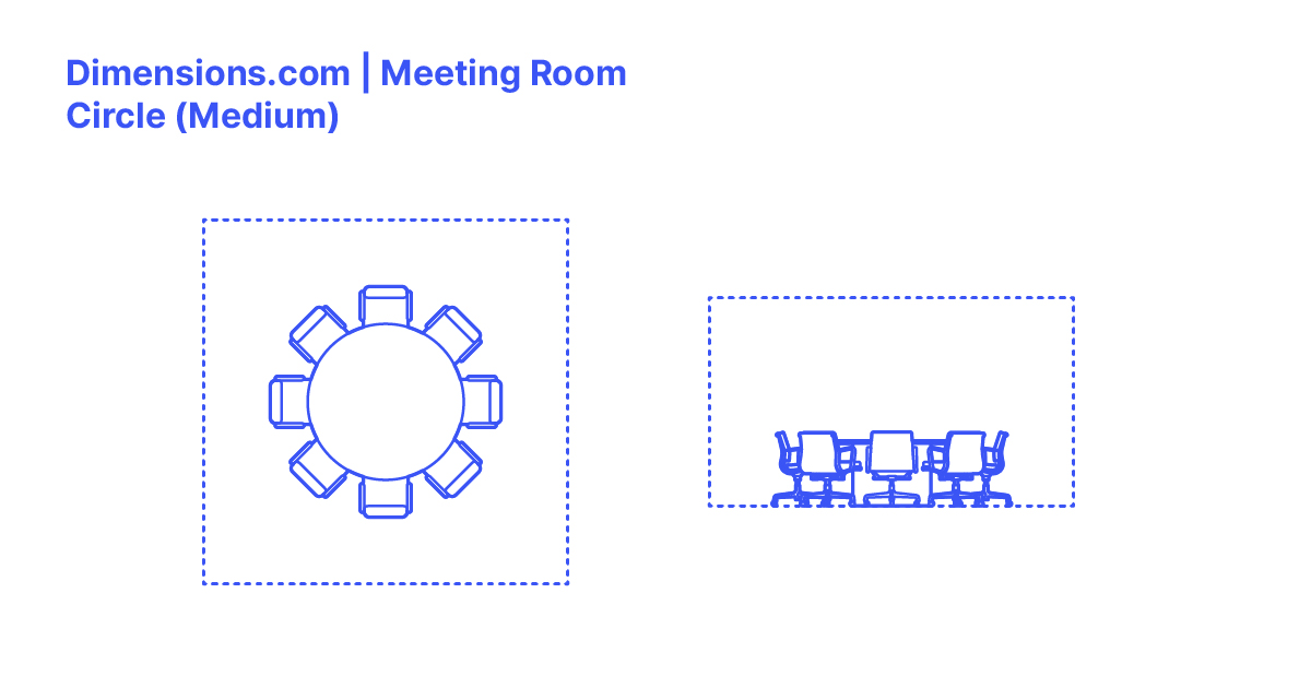 Meeting Room - Circle (Medium) Dimensions & Drawings | Dimensions.com