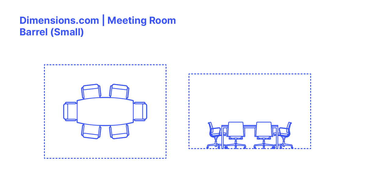 Meeting Room - Barrel (Small) Dimensions & Drawings | Dimensions.com