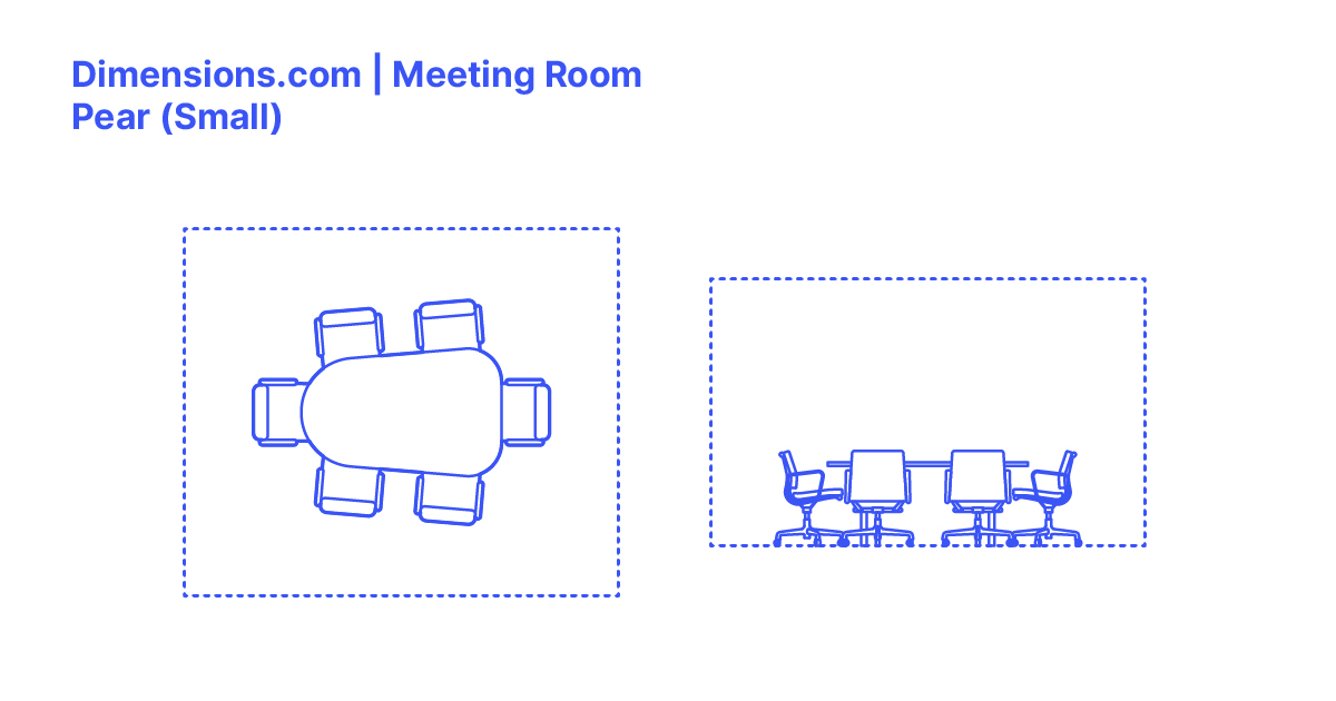 Meeting Room - Pear (Small) Dimensions & Drawings | Dimensions.com