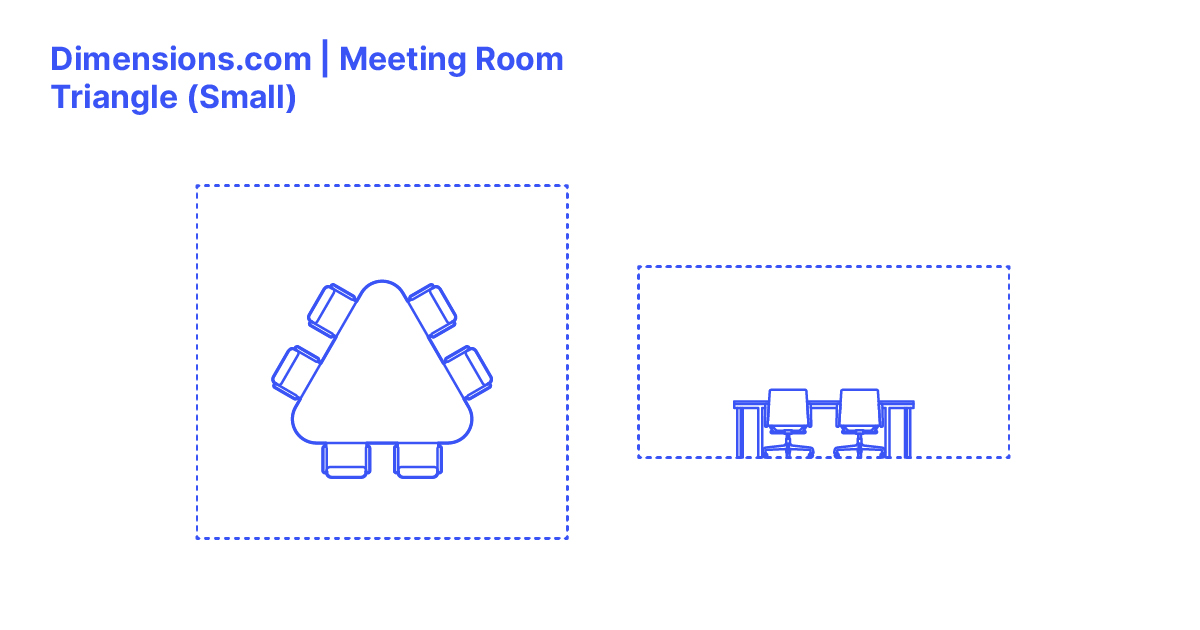 Meeting Room - Triangle (Small) Dimensions & Drawings | Dimensions.com