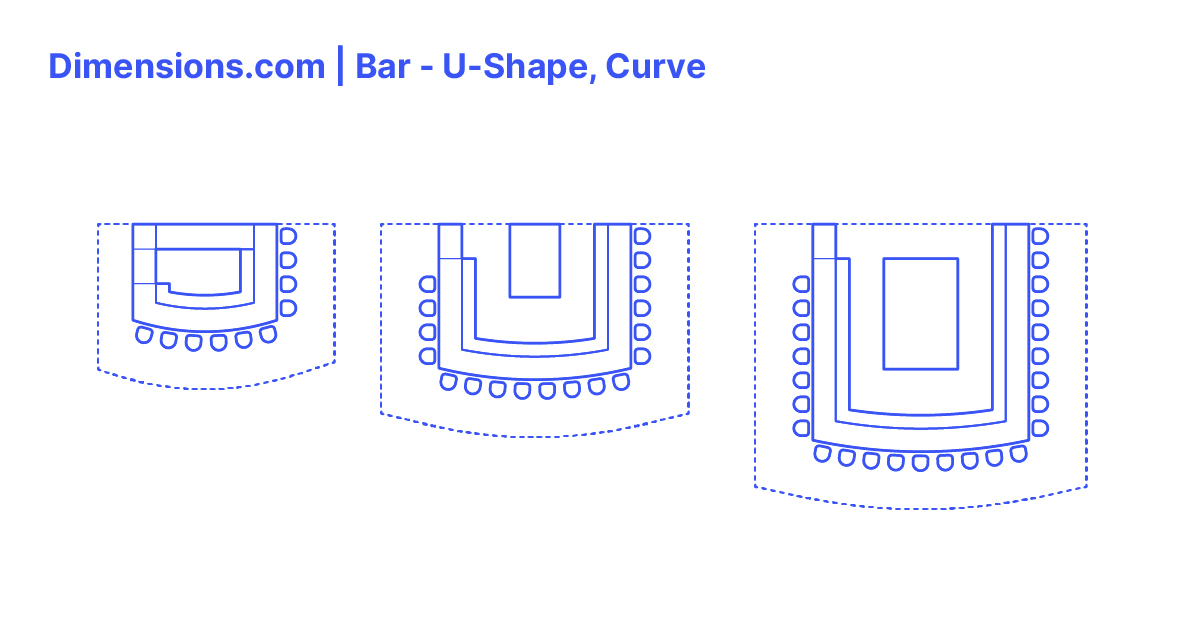 Bar - U-Shape (Curve) Dimensions & Drawings | Dimensions.com