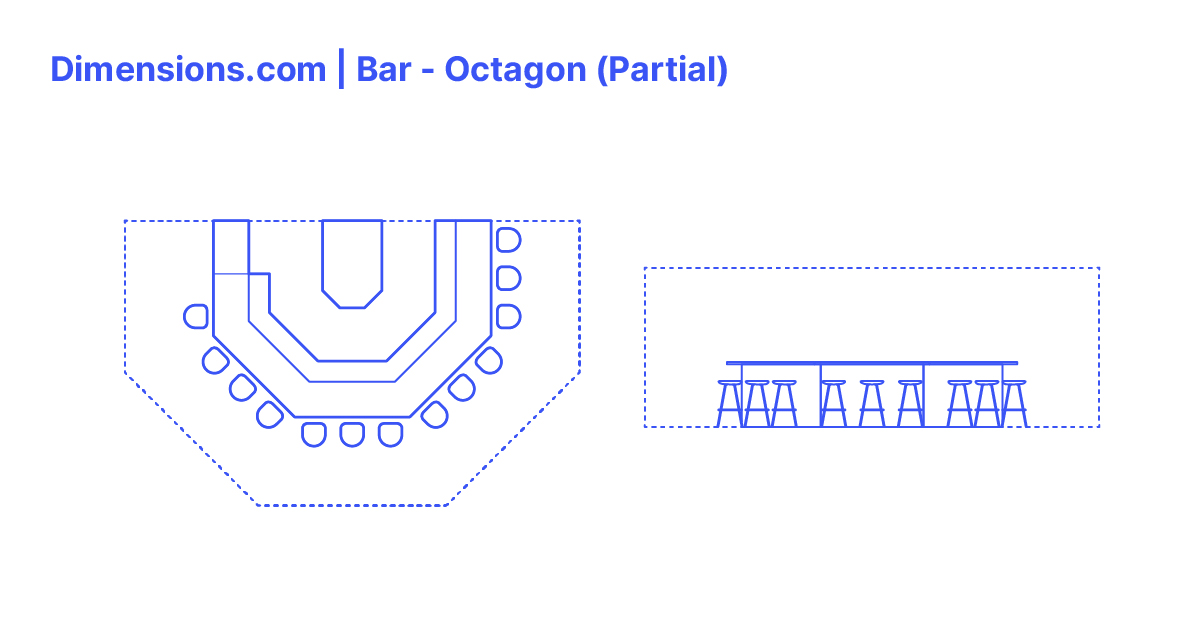 Bar - Octagon (Partial) Dimensions & Drawings | Dimensions.com