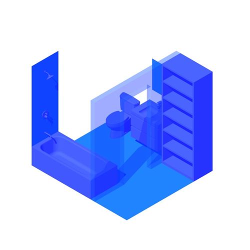 Two | Double Lift Elevator Bank Dimensions & Drawings | Dimensions.com