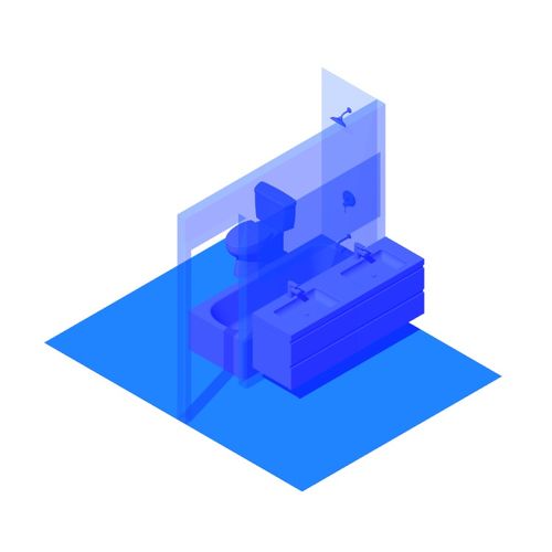 Two | Double Lift Elevator Bank Dimensions & Drawings | Dimensions.com