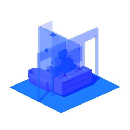 Two | Double Lift Elevator Bank Dimensions & Drawings | Dimensions.com