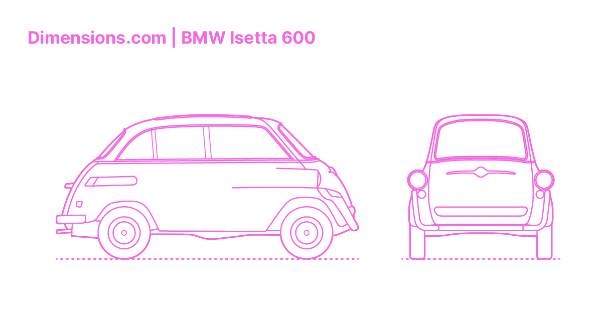 BMW Isetta 600 Dimensions & Drawings | Dimensions.com