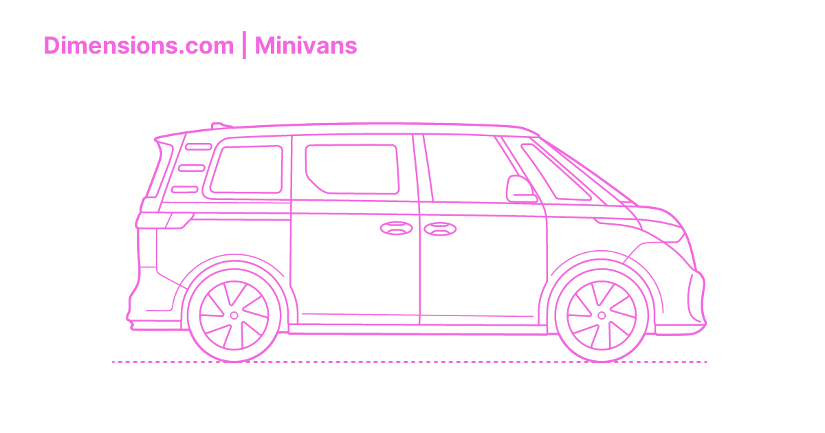 Minivans Dimensions & Drawings | Dimensions.com