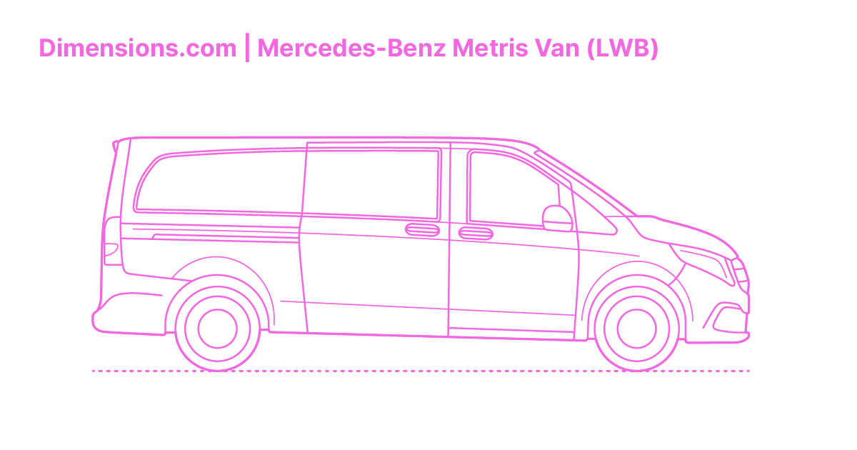 Mercedes-Benz Metris Van (LWB) Dimensions & Drawings | Dimensions.com