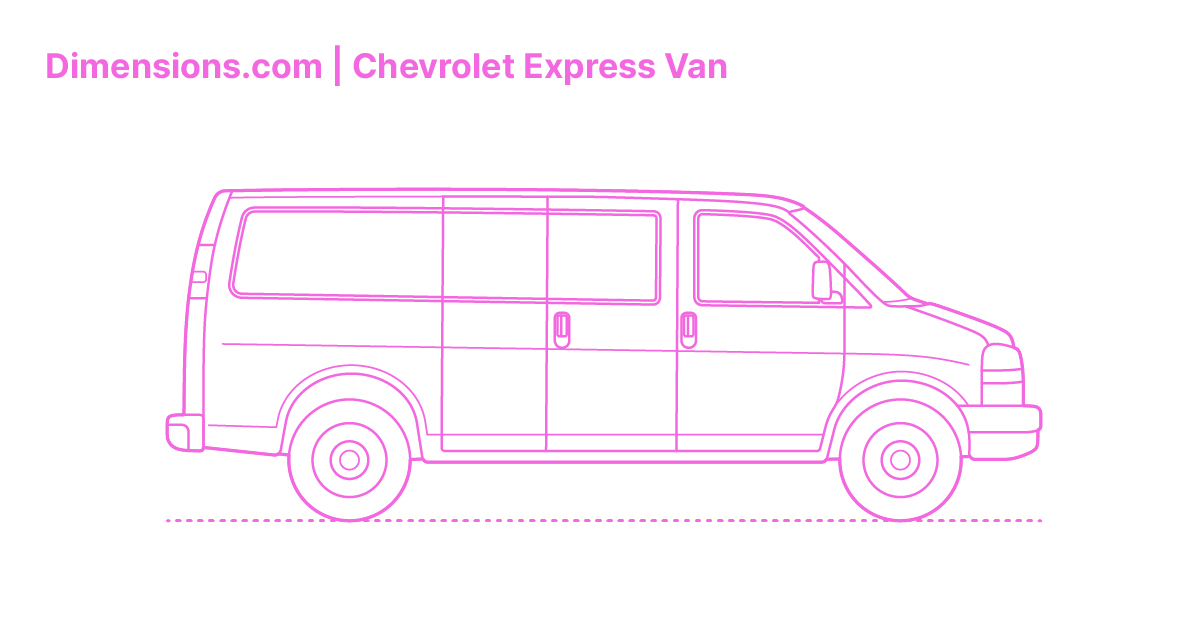 Chevrolet Express Van Dimensions & Drawings | Dimensions.com