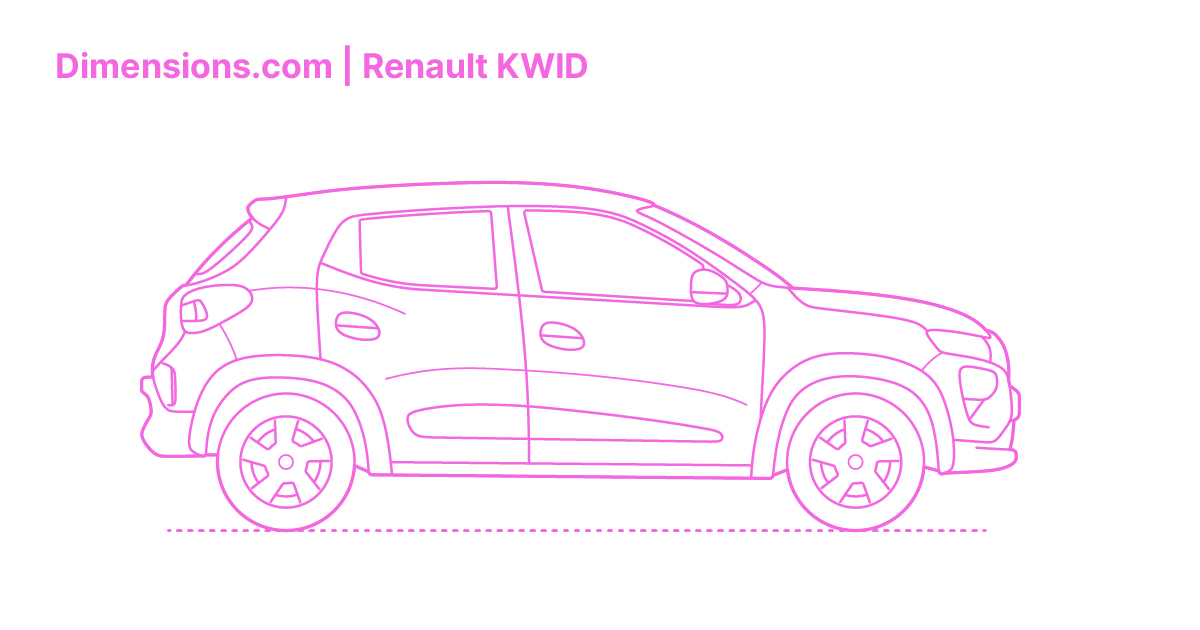Renault KWID Dimensions & Drawings | Dimensions.com
