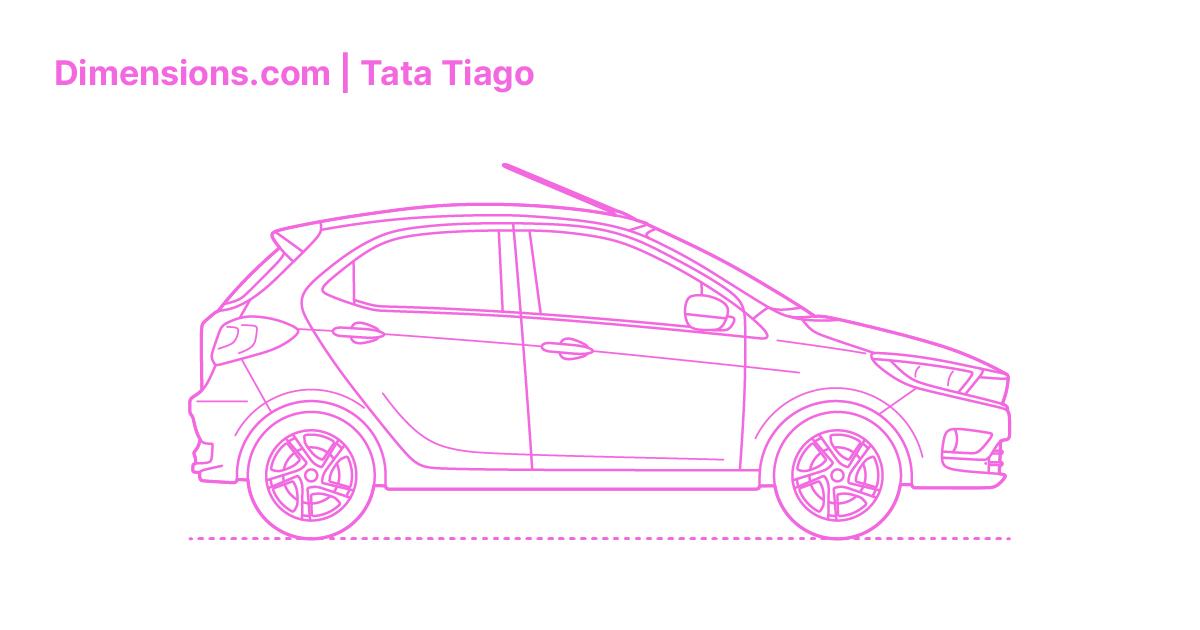 Tata Tiago Dimensions & Drawings | Dimensions.com
