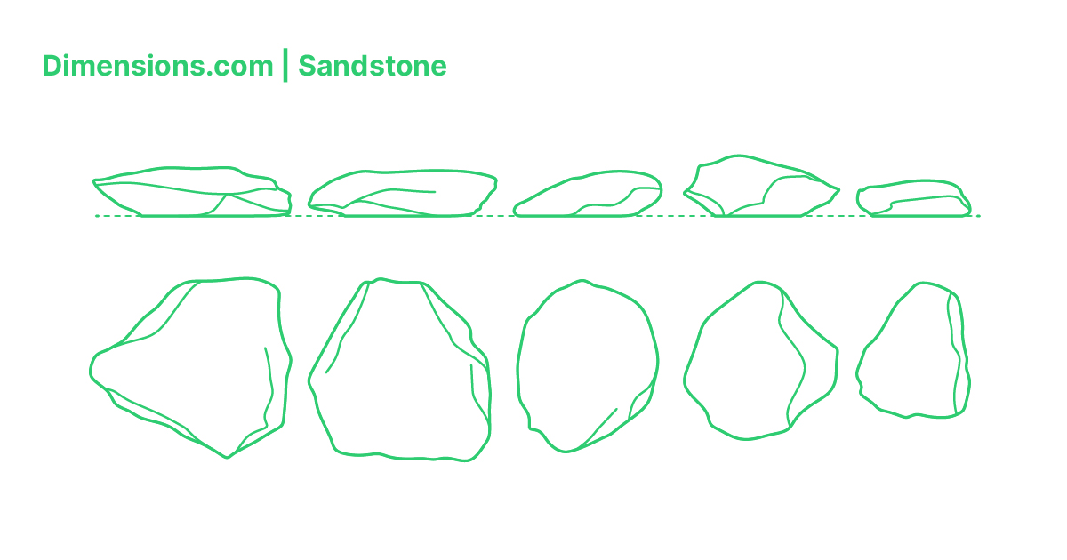 Sandstone Dimensions & Drawings | Dimensions.com