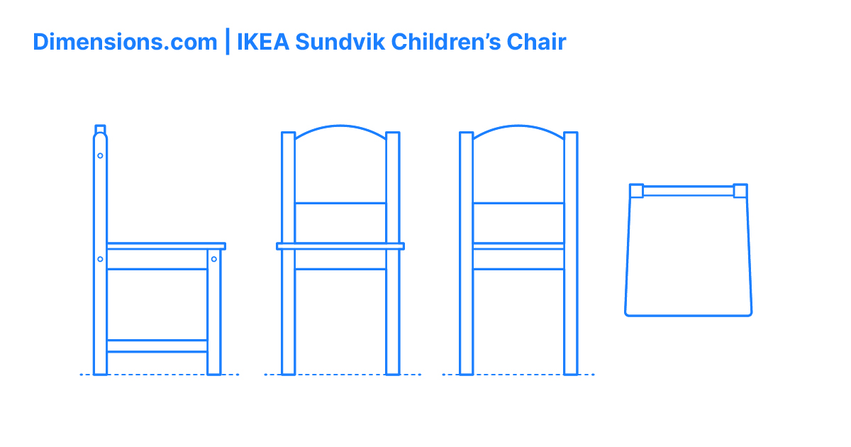 IKEA Sundvik Children’s Chair Dimensions & Drawings | Dimensions.com
