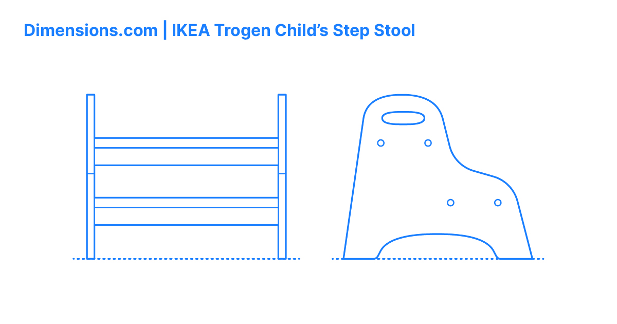 IKEA Trogen Child’s Step Stool Dimensions & Drawings | Dimensions.com
