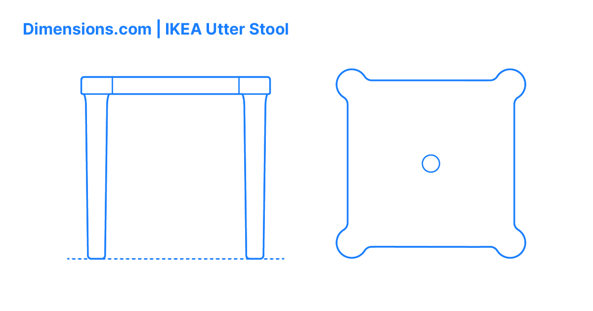 IKEA Utter Stool Dimensions & Drawings | Dimensions.com